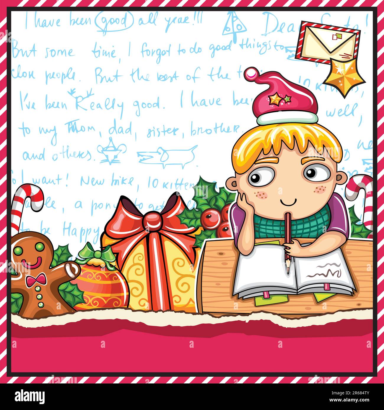 A little note Stock Vector Images - Alamy