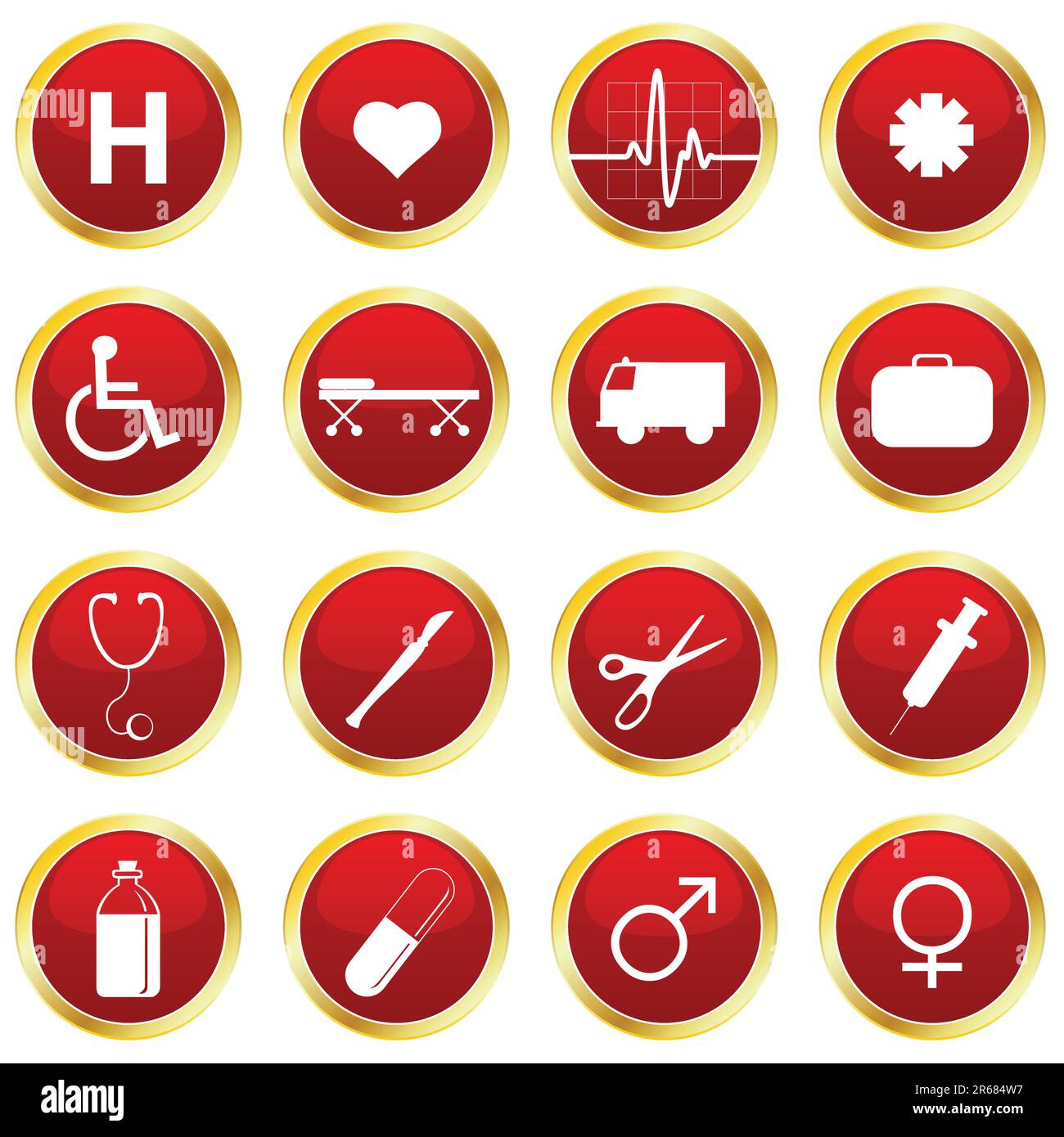 vector collection of medical icons Stock Vector Image & Art - Alamy
