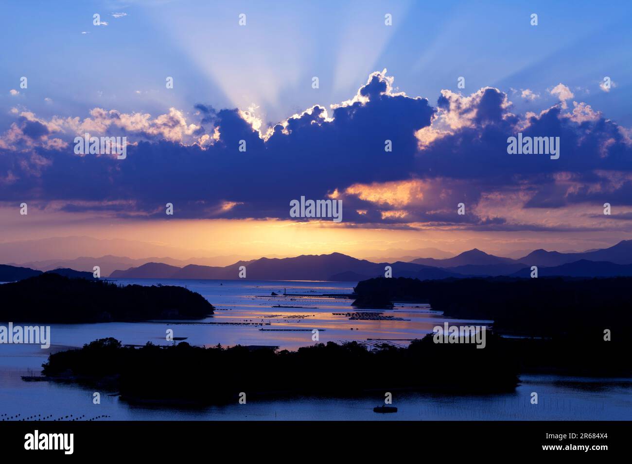 Ago Bay and glow Stock Photo - Alamy