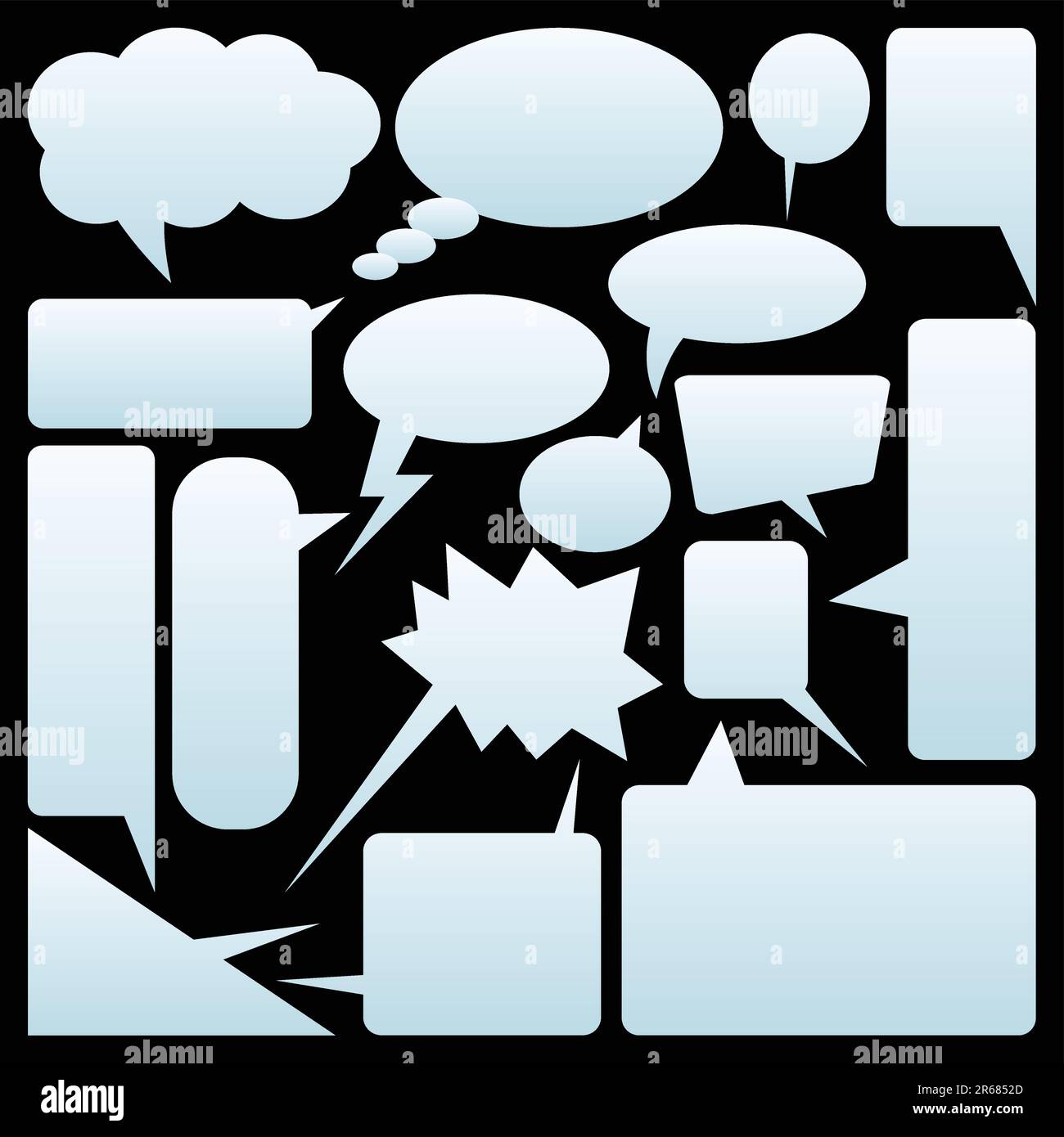 vector set of various dialog bubbles Stock Vector Image & Art - Alamy