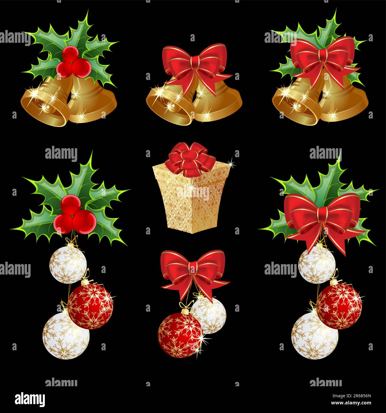 Image nice christmas present Stock Vector Images - Alamy