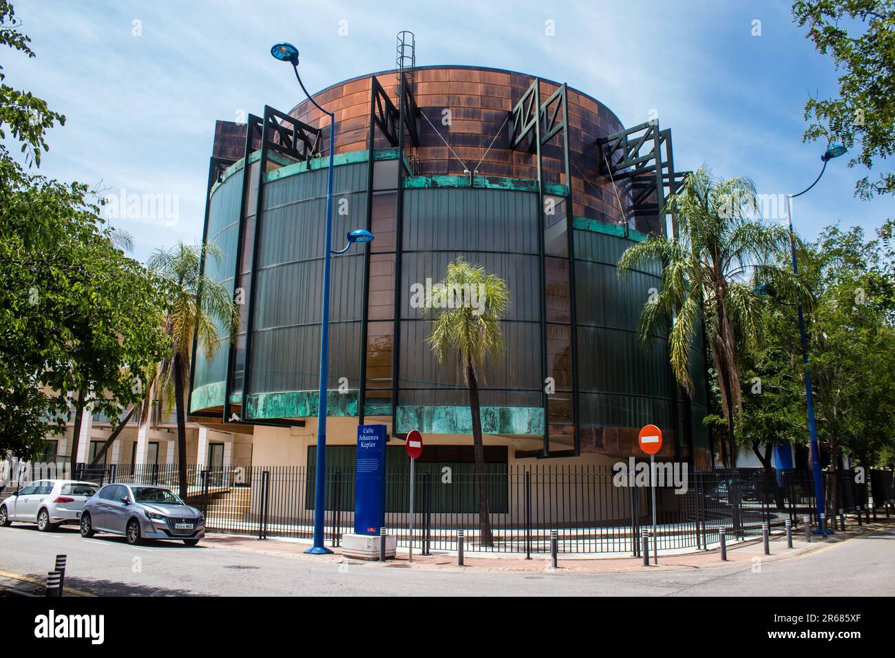 Seville, Spain - June 06, 2023 Architecture and cityscape of Cartuja ...