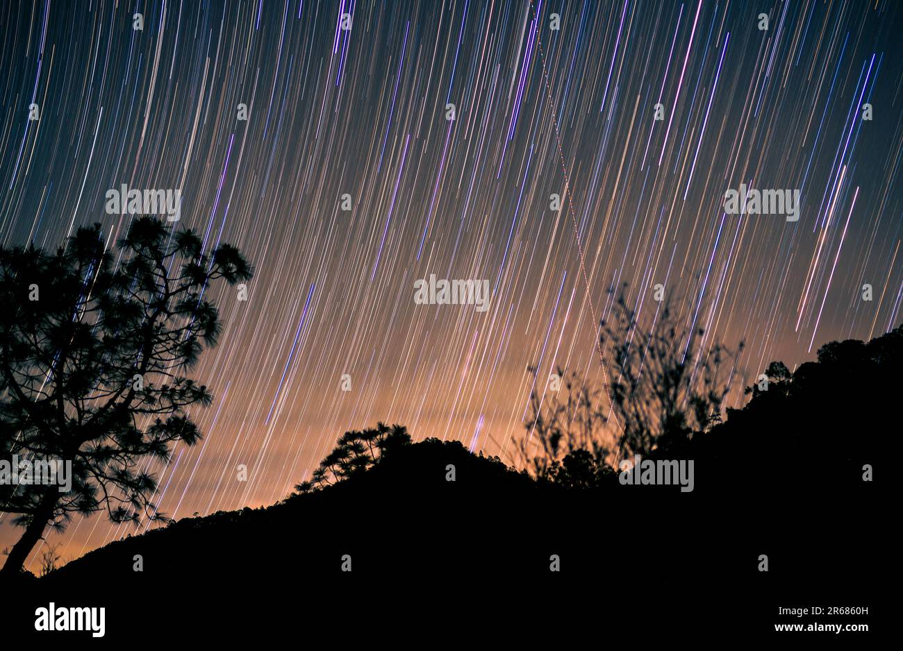 Astrophotography and star trails featuring the Orion Constellation ...