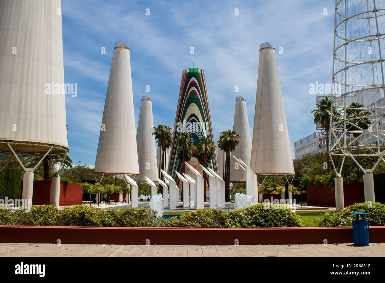 Seville, Spain - June 06, 2023 Architecture and cityscape of Cartuja ...