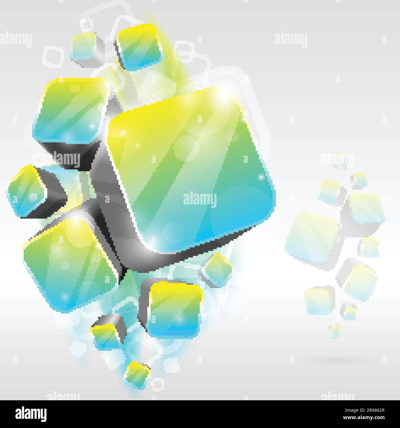 3d bright abstract background - vector illustration Stock Vector Image ...