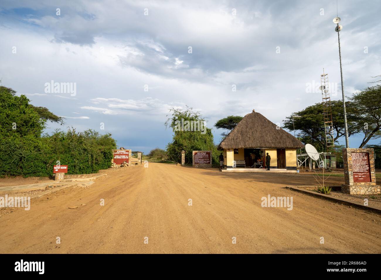 Entrance gate national park serengeti hi-res stock photography and ...