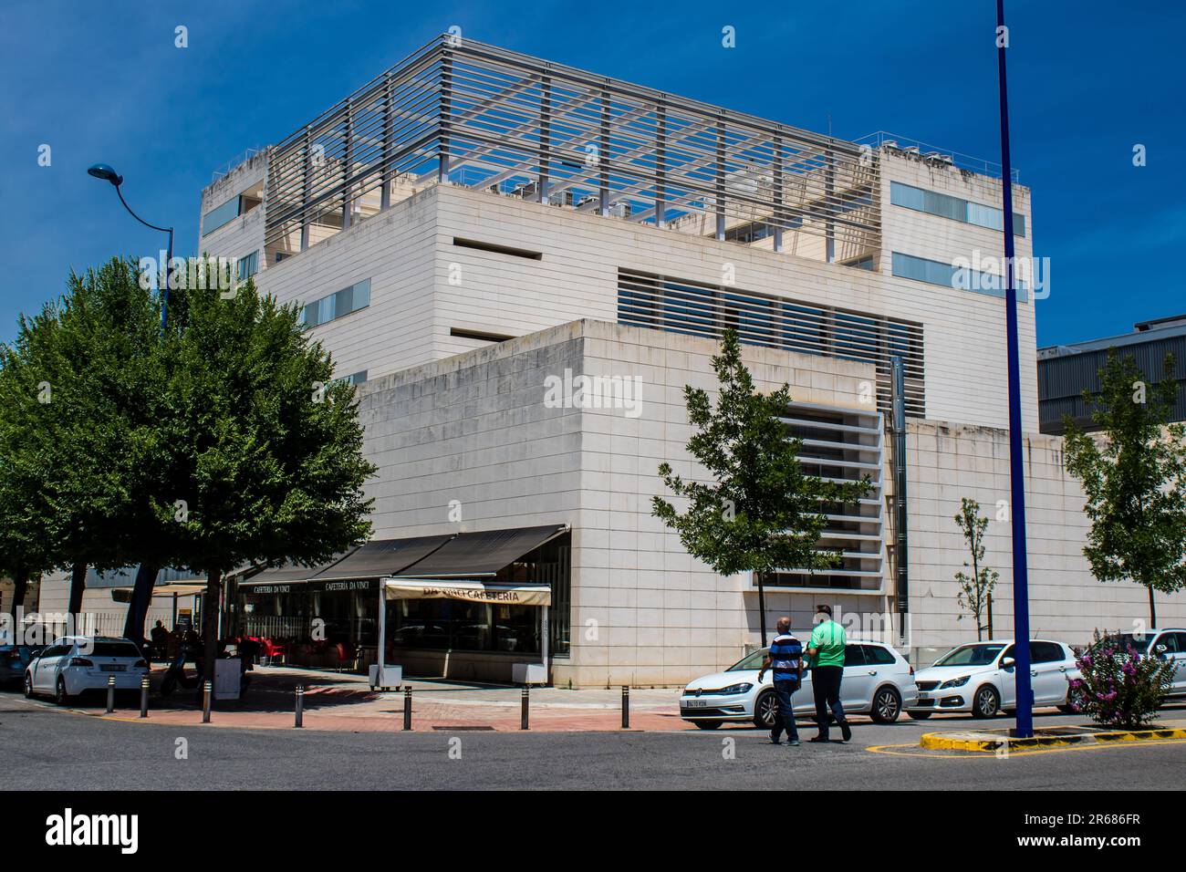 Seville, Spain - June 06, 2023 Architecture and cityscape of Cartuja ...