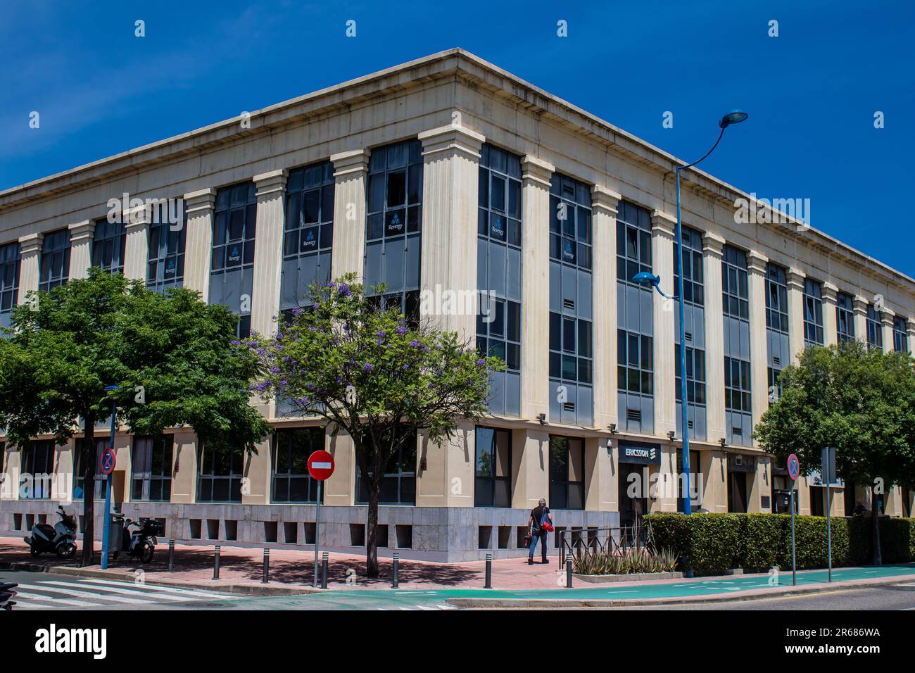 Seville, Spain - June 06, 2023 Architecture and cityscape of Cartuja ...