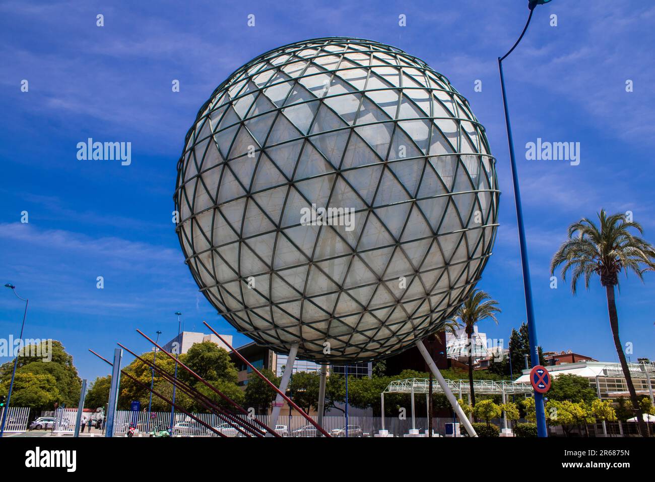 Seville, Spain - June 06, 2023 Architecture and cityscape of Cartuja ...