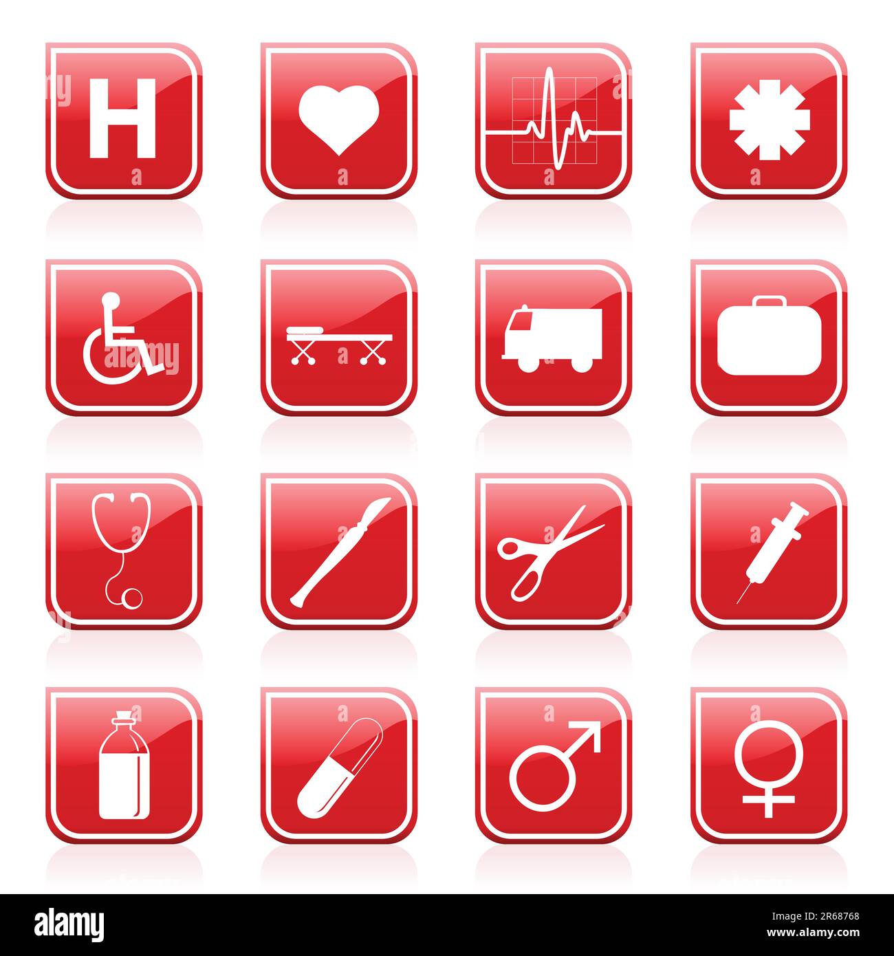 vector collection of medical icons Stock Vector Image & Art - Alamy