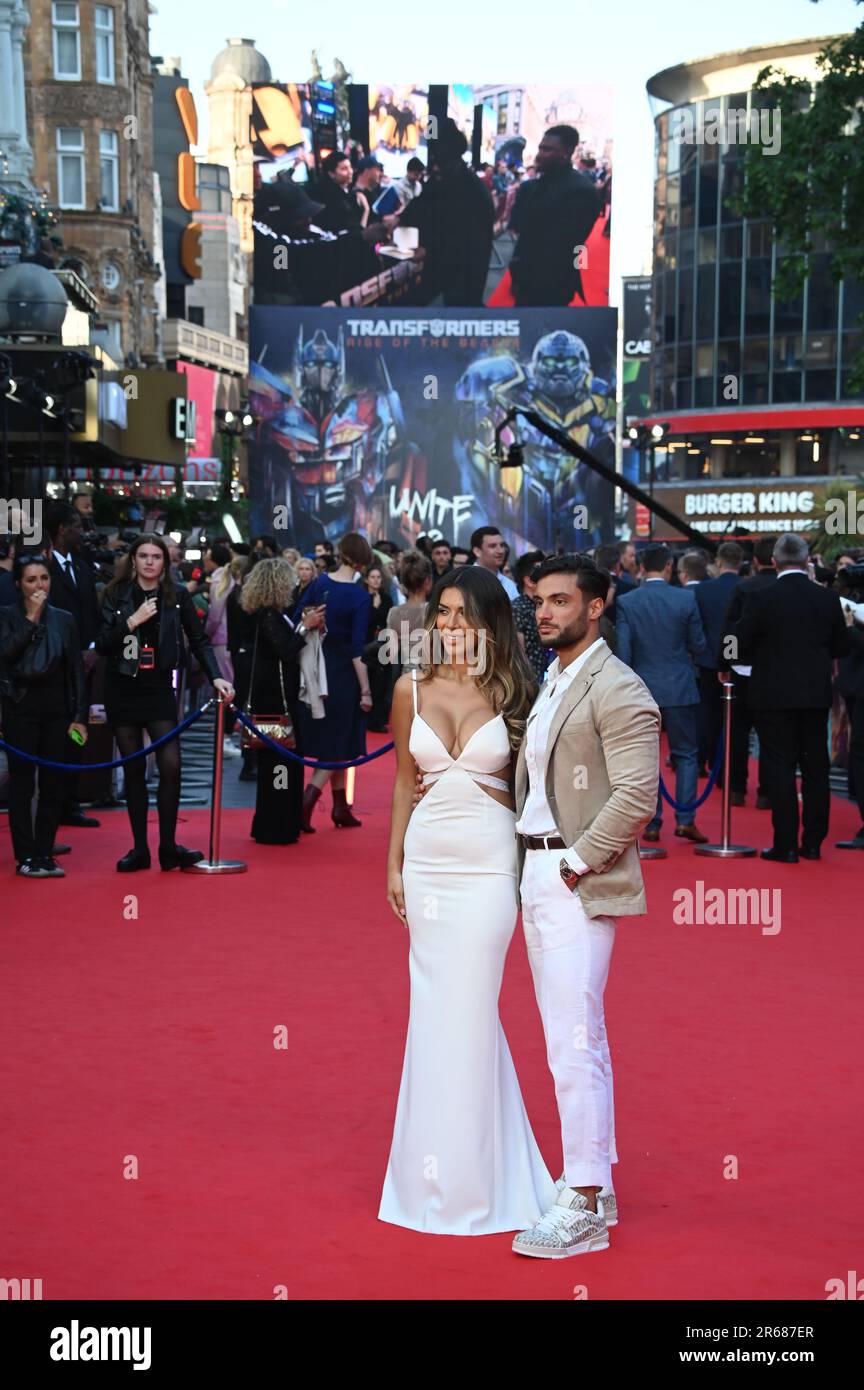 London, UK. 7th June, 2023. Ekin Su Culculoglu and Davide Sanclimenti ...