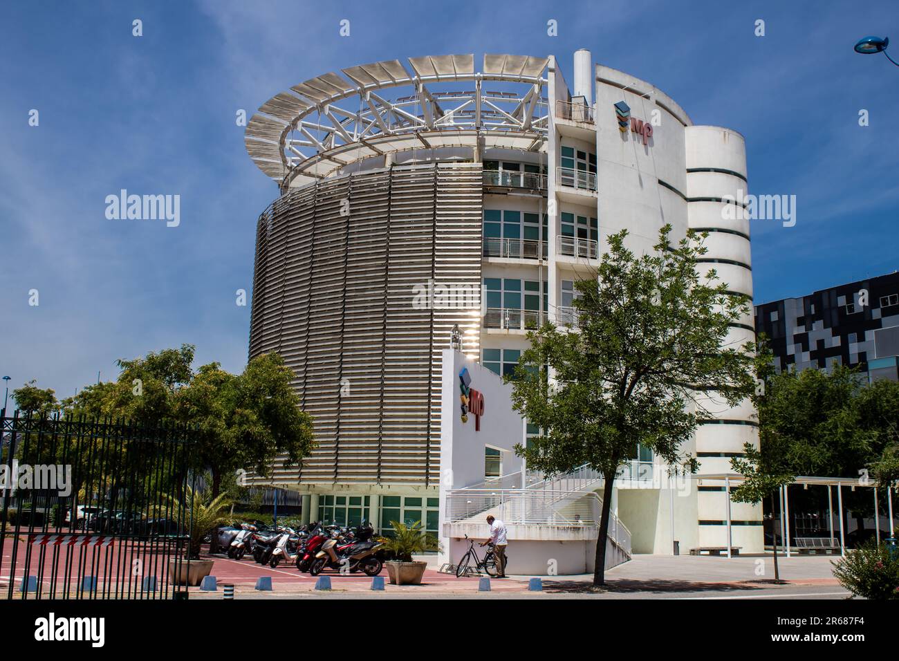 Seville, Spain - June 06, 2023 Architecture and cityscape of Cartuja ...