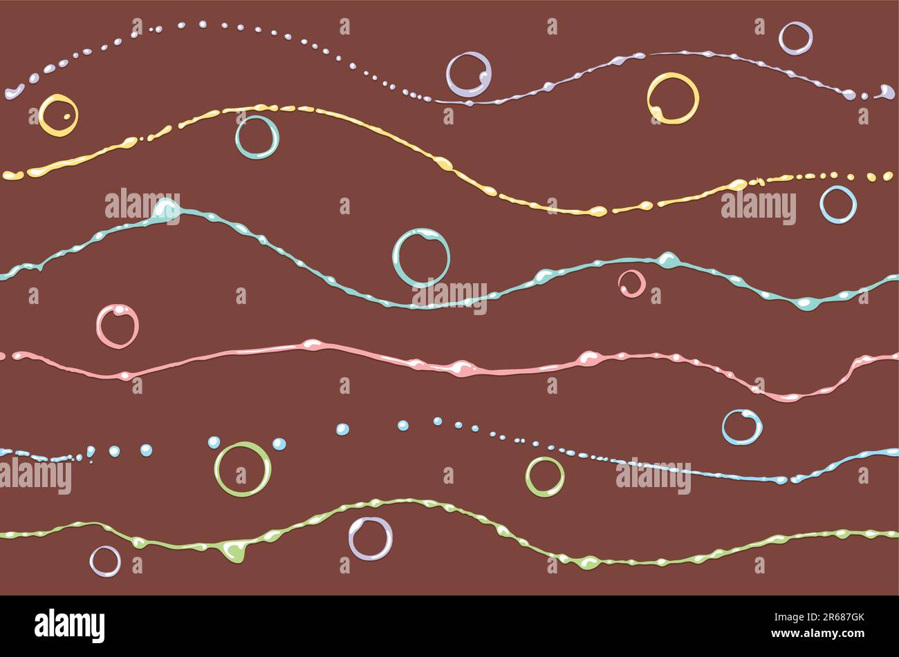 Vector multicolored splash in the form of fantasy lines Stock Vector ...