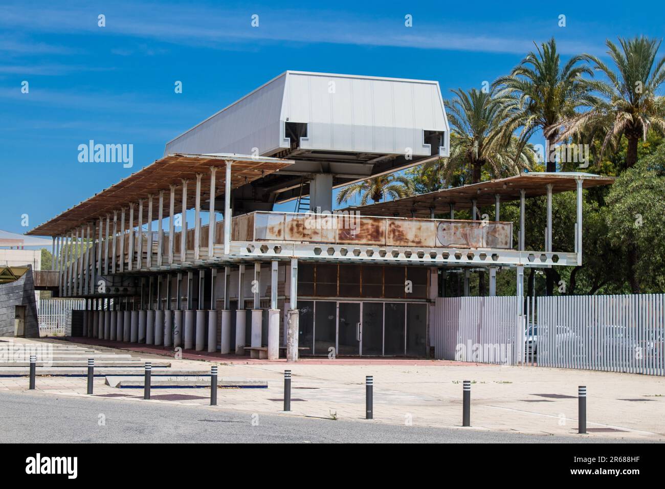 Seville, Spain - June 06, 2023 Architecture and cityscape of Cartuja ...