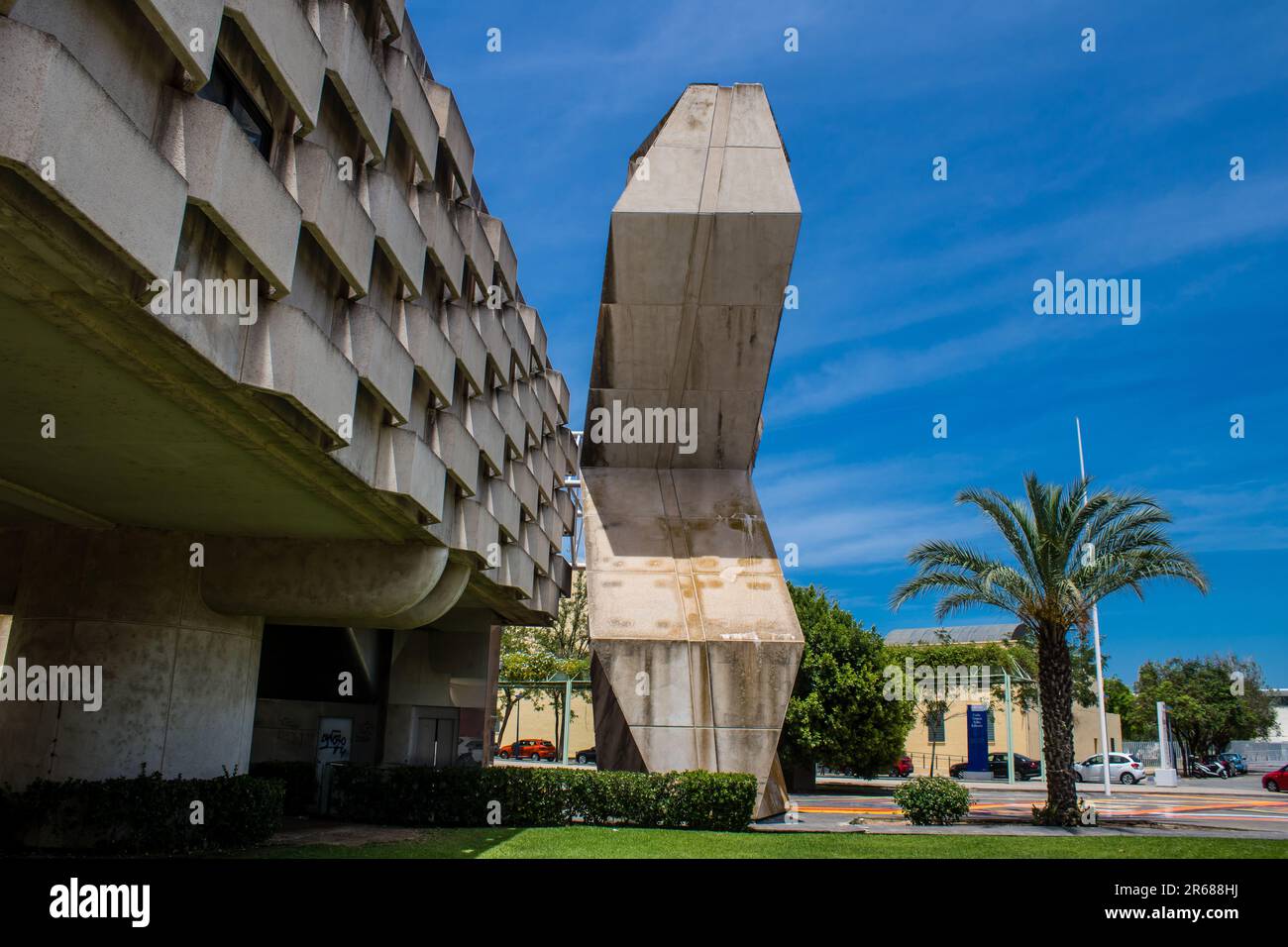 Seville, Spain - June 06, 2023 Architecture and cityscape of Cartuja ...