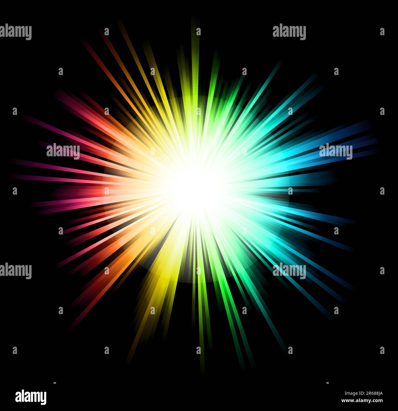 Light Sparkle with Rainbow Colours Stock Vector Image & Art - Alamy