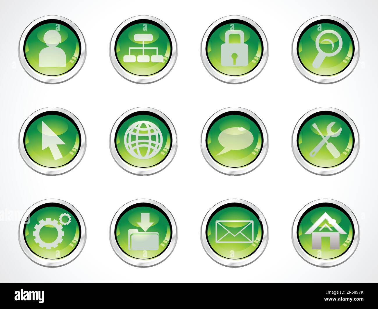 Modern illustration network silver hi-res stock photography and images ...