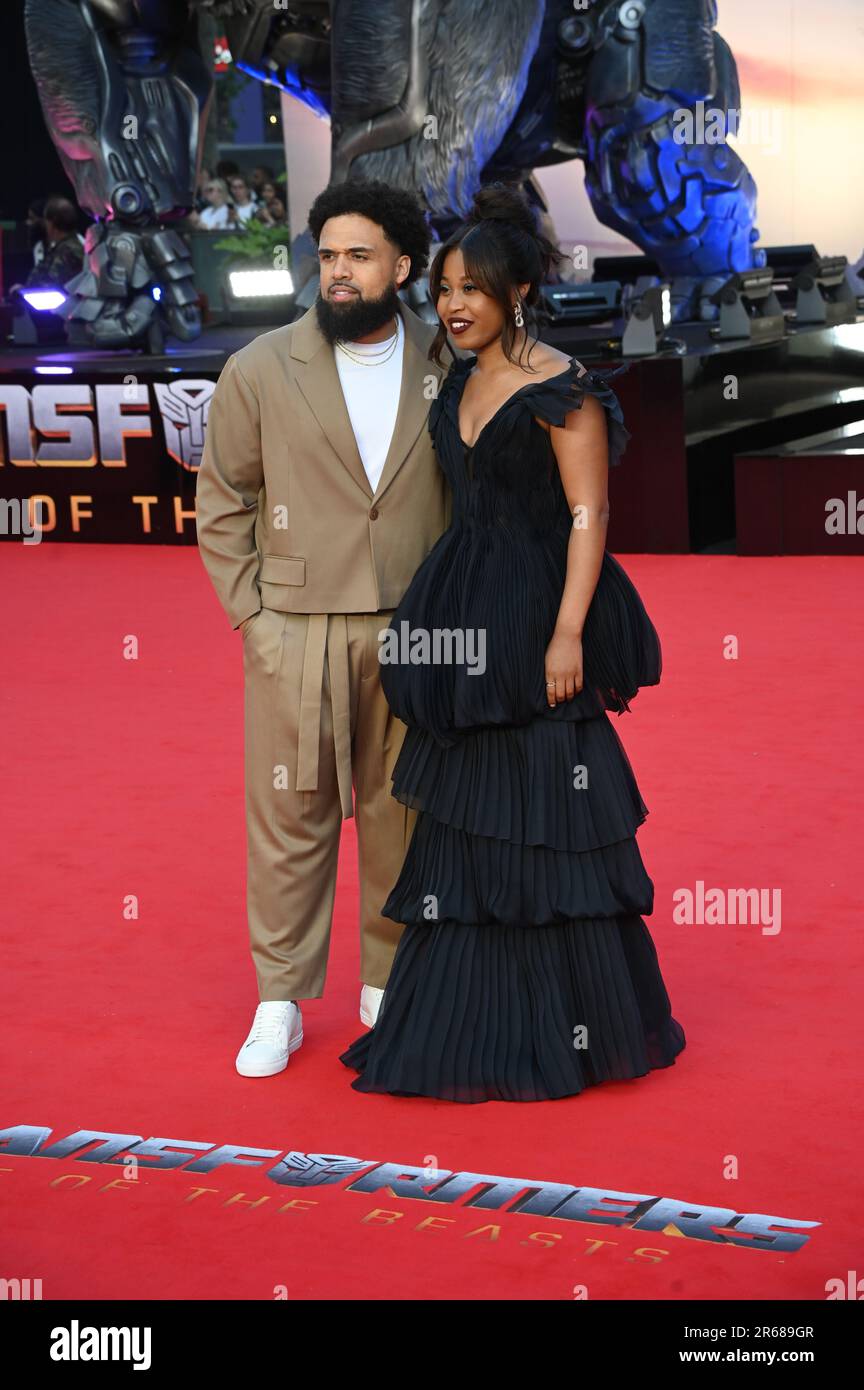 London, UK. 7th June, 2023. Steven Caple Jr. and Dominique Fishback ...