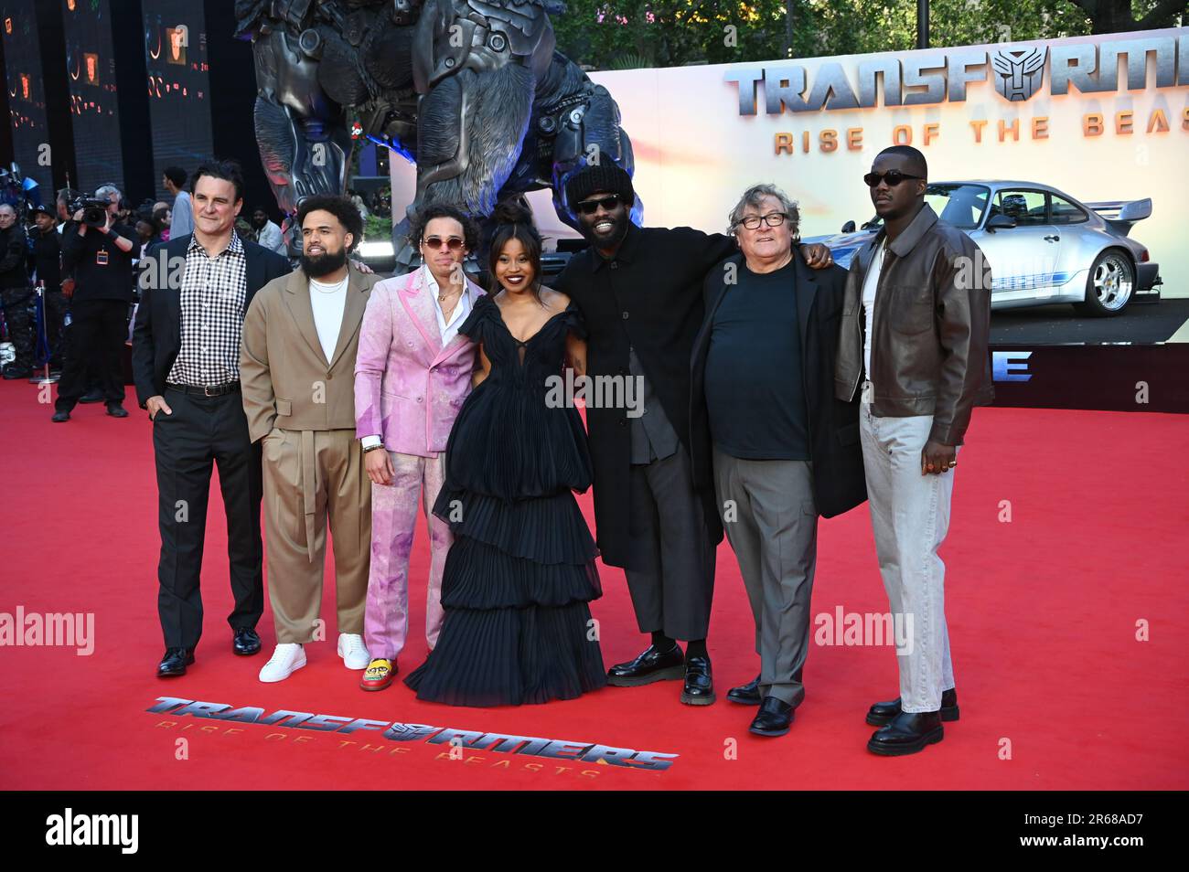London, UK. 7th June, 2023. Casts Transformers: Rise of the Beasts ...