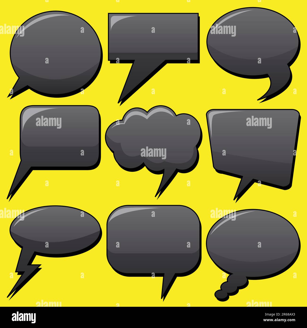 vector set of dialog bubbles Stock Vector Image & Art - Alamy