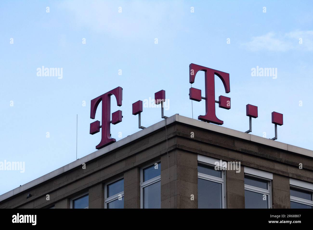 Picture of a T-Mobile sign on their store in Dortmund, germany. T ...