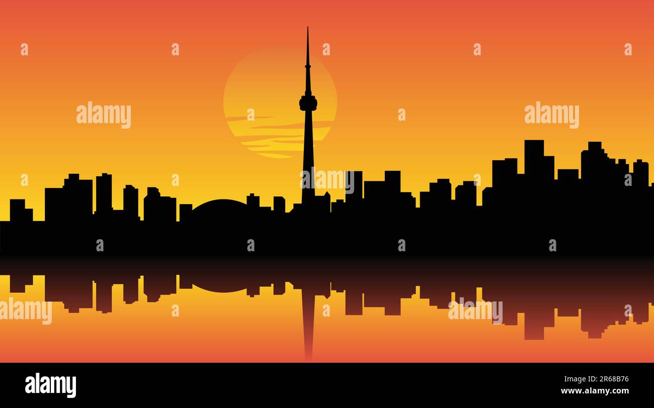 vector cityscape of Toronto Stock Vector Image & Art - Alamy