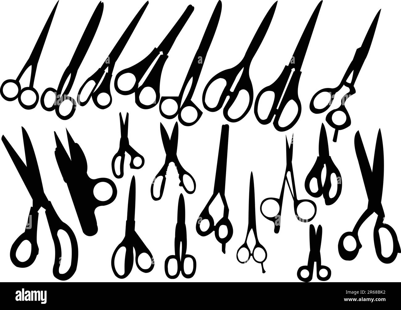 scissors collection - vector Stock Vector Image & Art - Alamy
