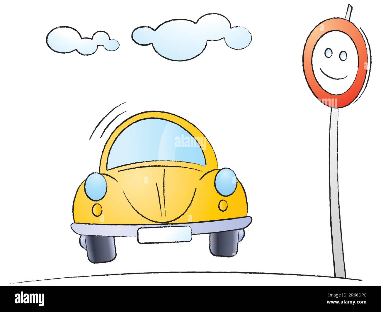 Front view on funny Stock Vector Images - Alamy