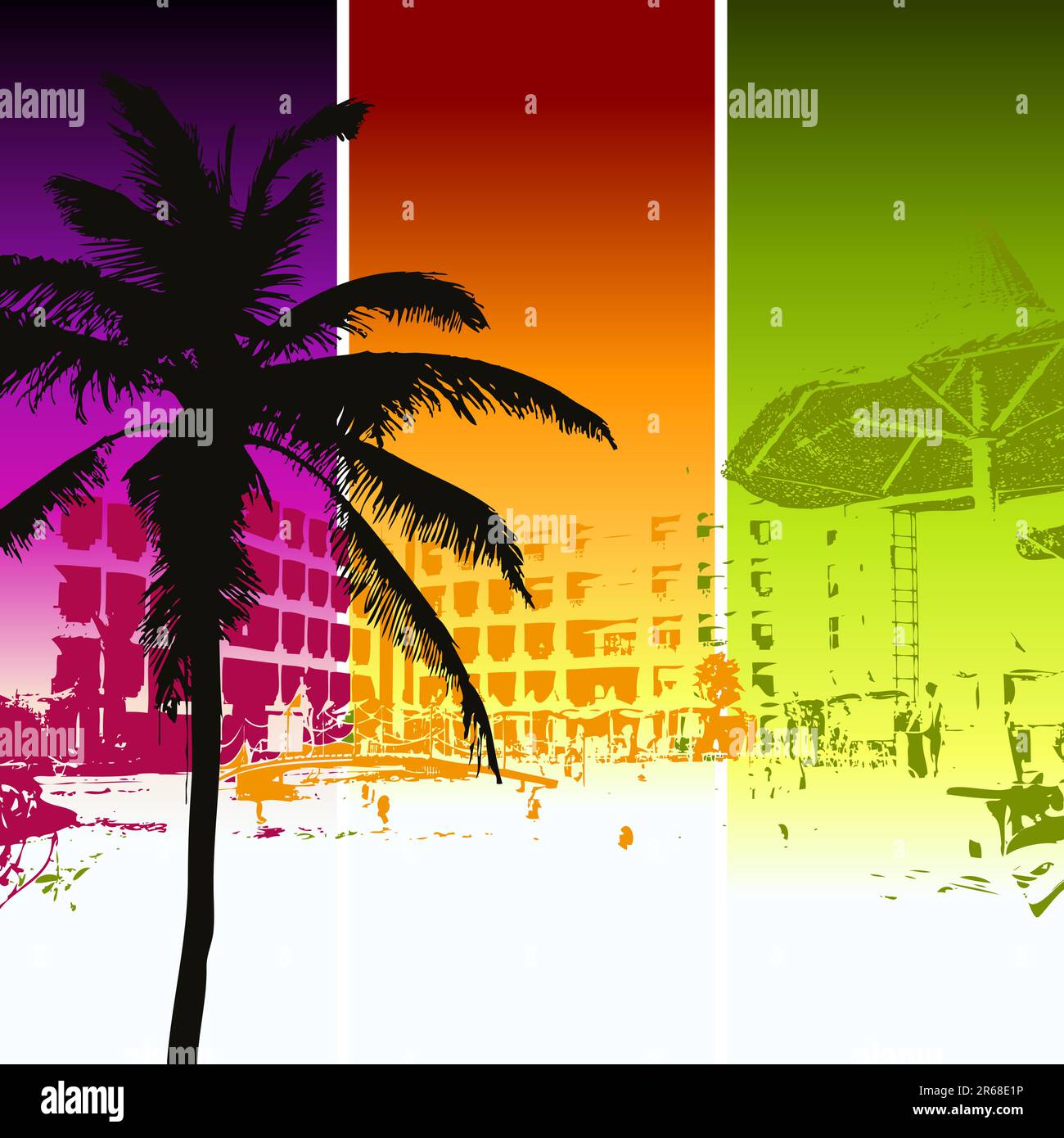 Back view summer Stock Vector Images - Alamy