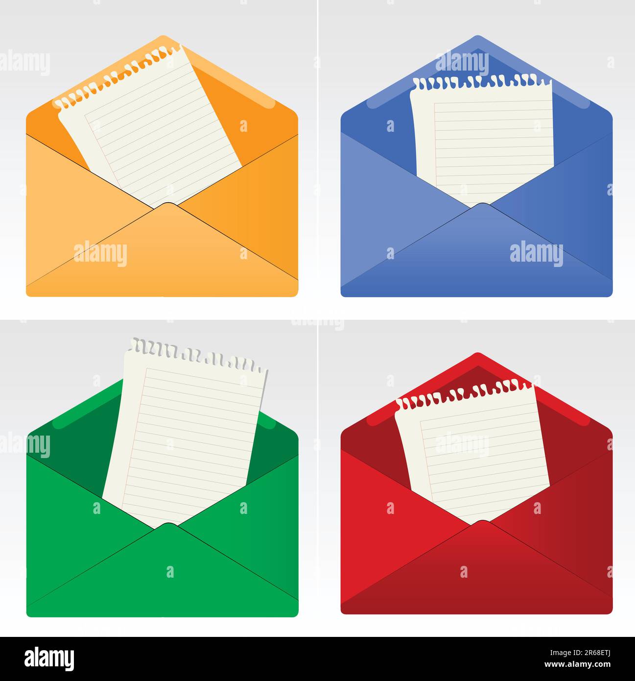 vector set of envelopes Stock Vector Image & Art - Alamy
