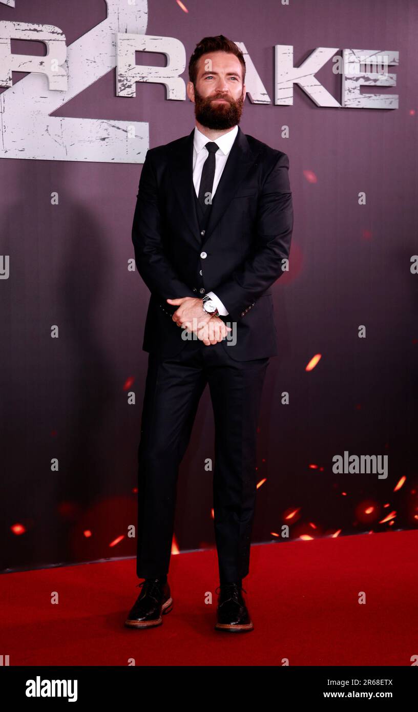 Sam Hargrave during the premiere of the film, 'Tyler Rake 2', directed ...