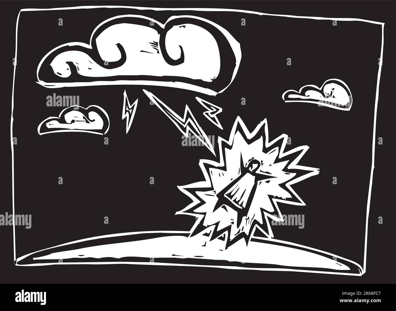 Lightning strike Stock Vector Images - Alamy