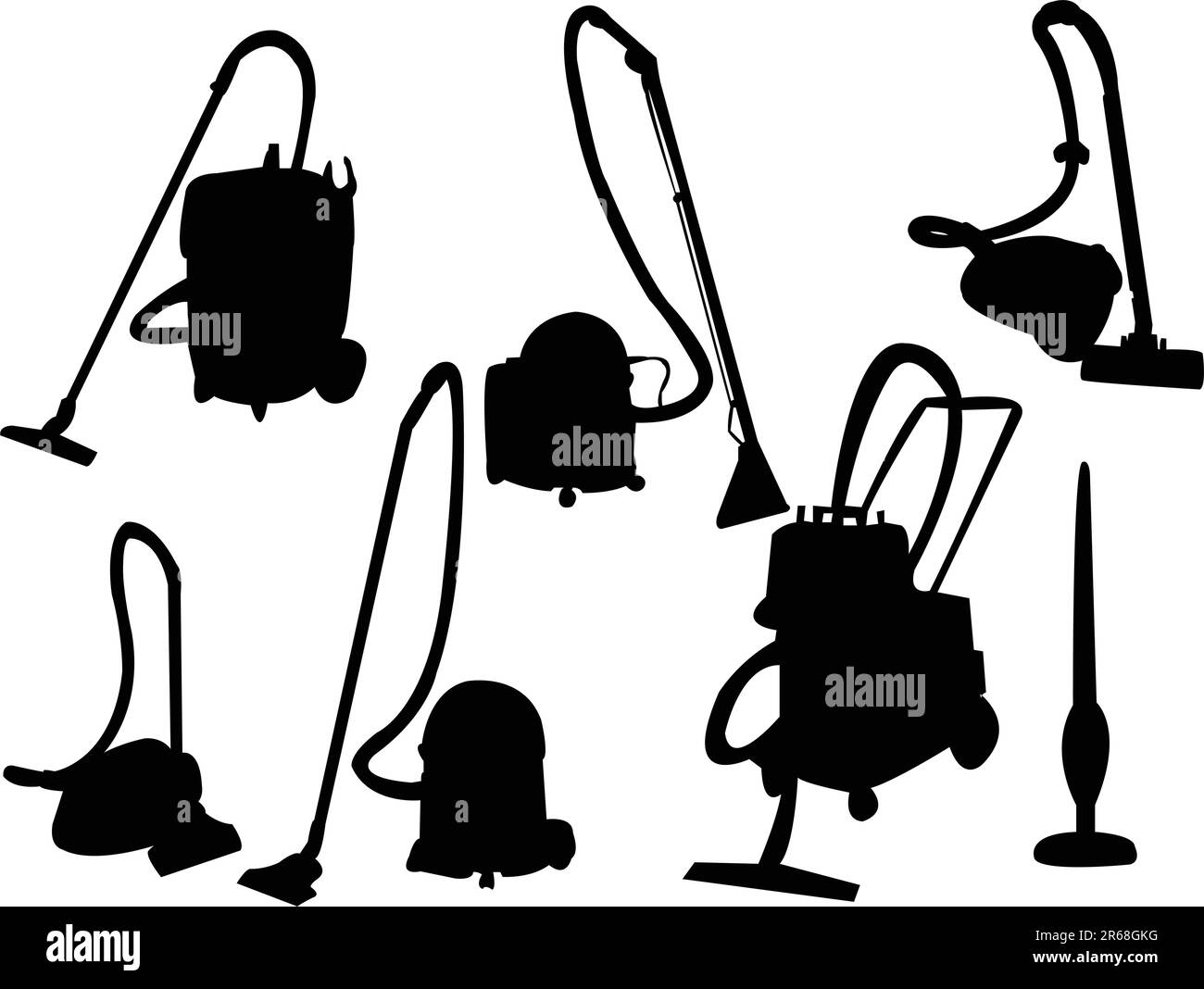 vacuum cleaner silhouette - vector Stock Vector Image & Art - Alamy