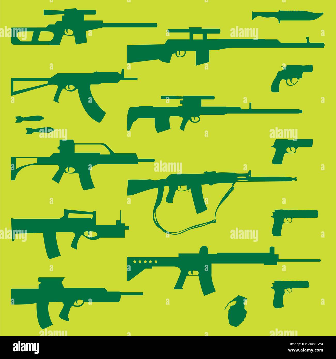 vector set of various weapons Stock Vector Image & Art - Alamy