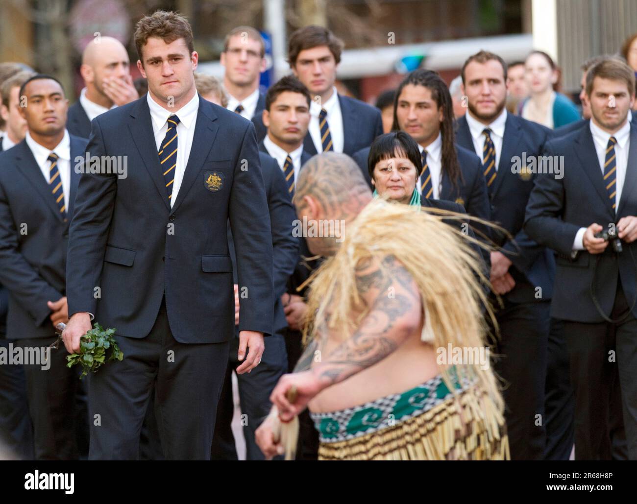 Team captain James Horwill leads Australia's Rugby World Cup Team to an ...