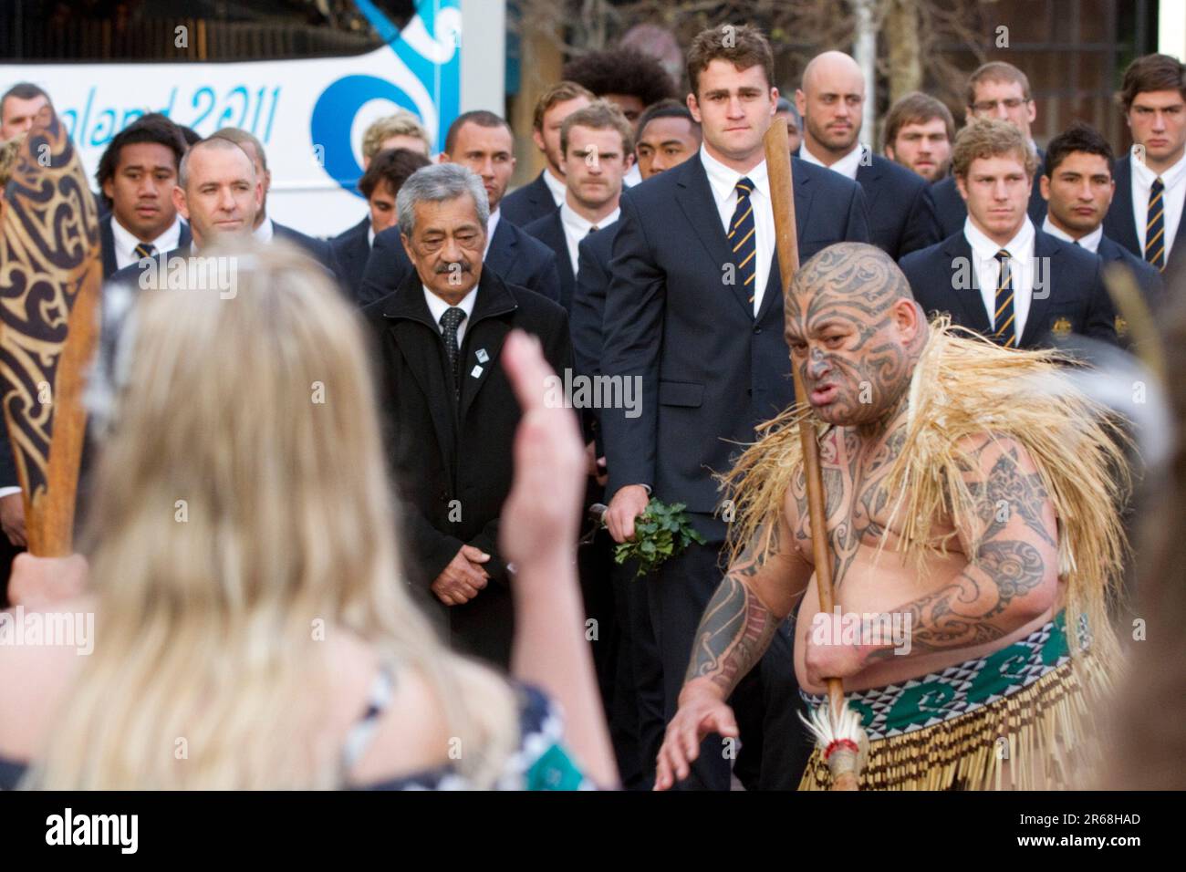 Team captain James Horwill leads Australia's Rugby World Cup Team to an ...