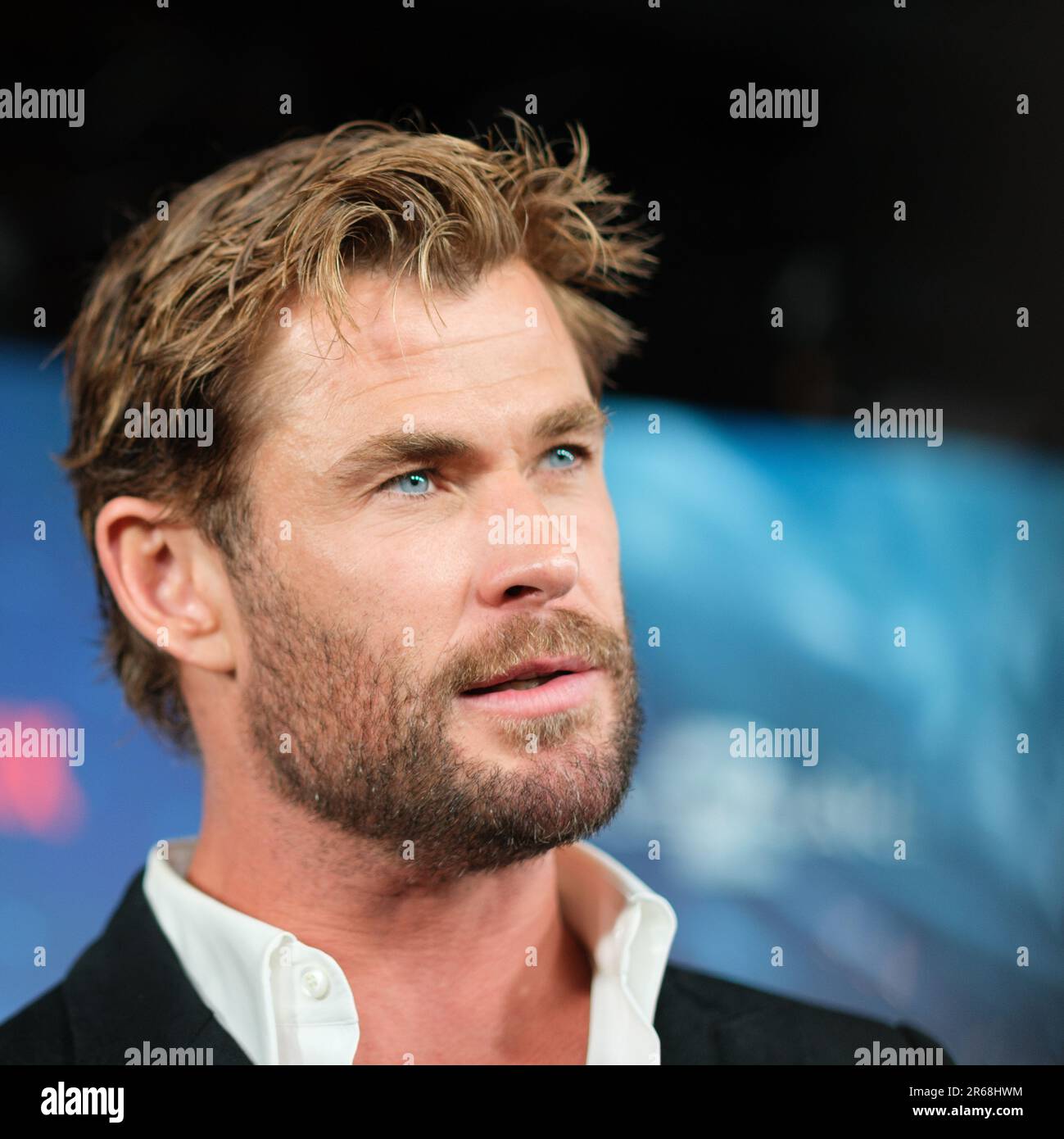 Madrid, Spain. 07th June, 2023. Australian actor Chris Hemsworth ...