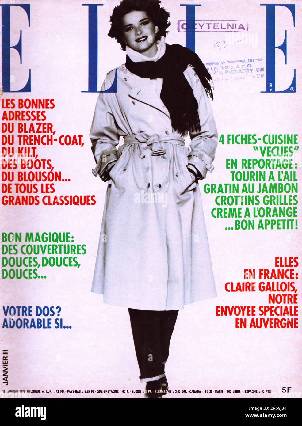 Elle cover page Elle French edition Elle front page Elle magazine cover ...