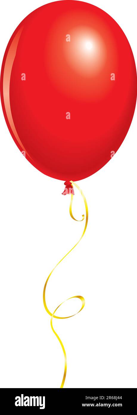 Red curly ribbon Stock Vector Images - Alamy