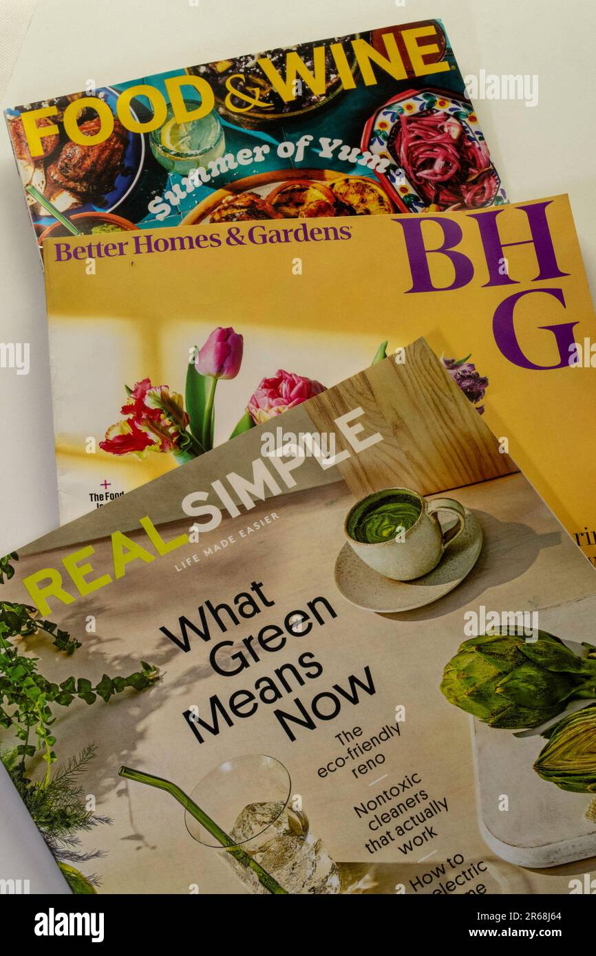 Still Life of lifestyle magazines, USA 2023 Stock Photo - Alamy