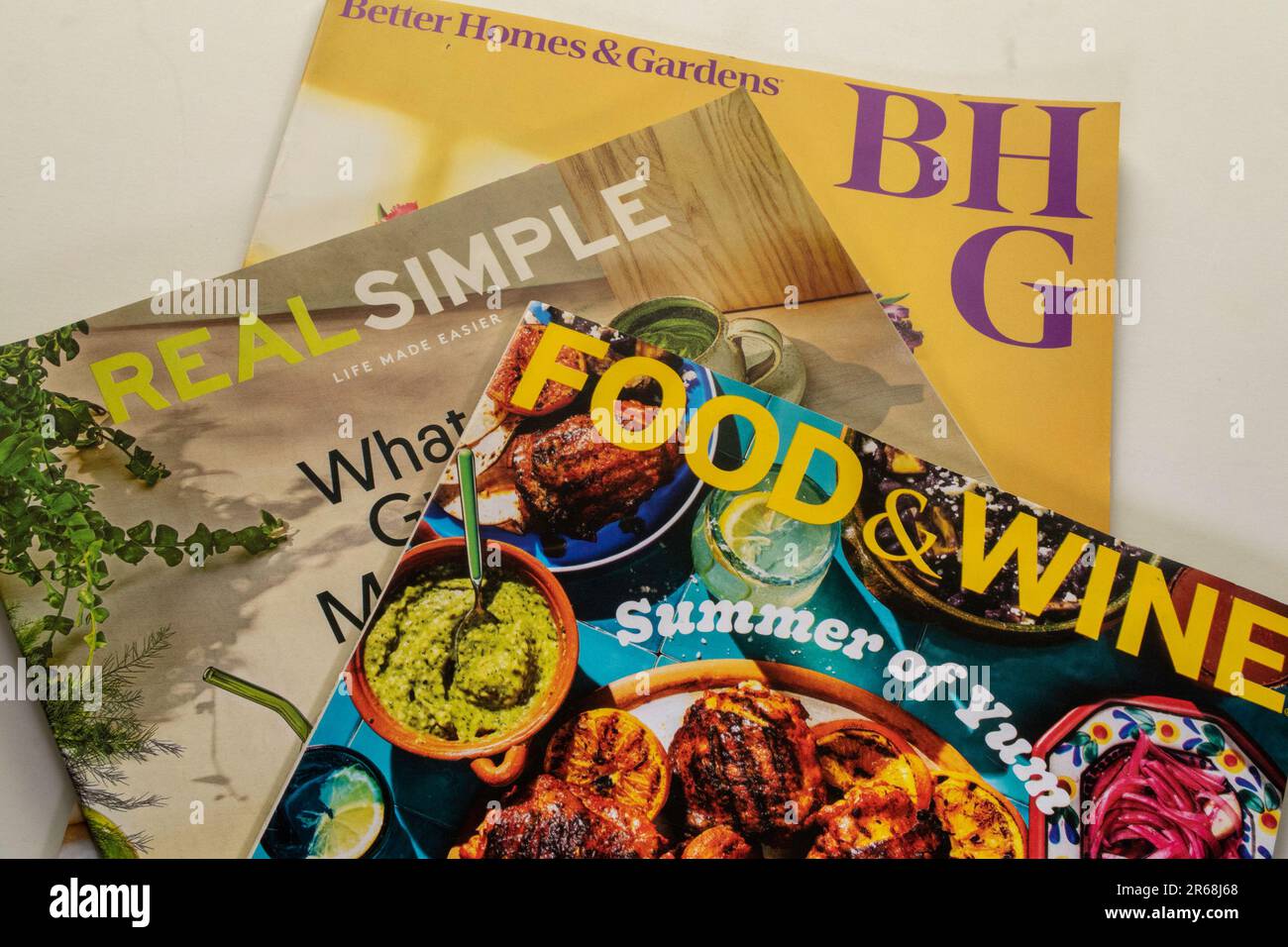 Still Life of lifestyle magazines, USA 2023 Stock Photo - Alamy