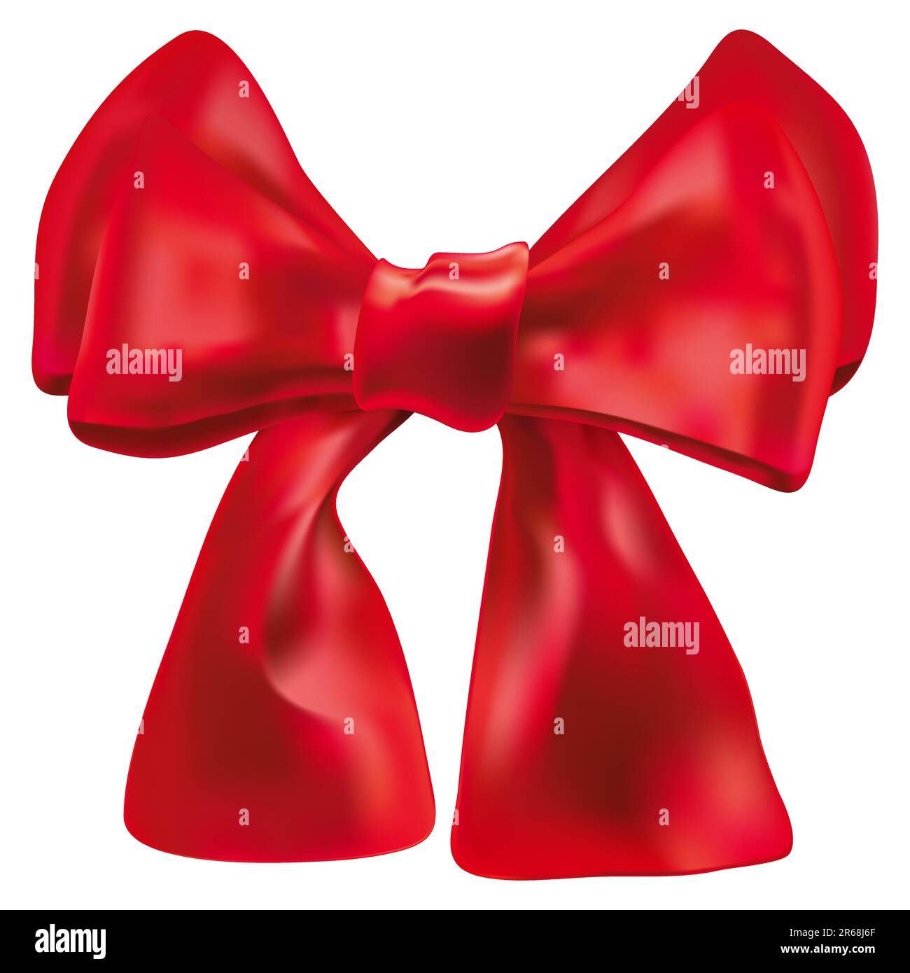Vector red double bow over white Stock Vector Image & Art - Alamy