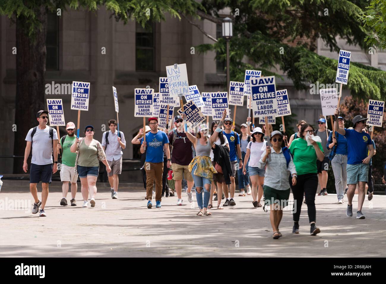 Seattle, USA. 7 Jun, 2023. University of Washington staff goes on ...