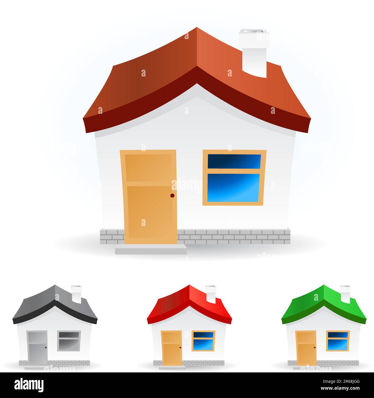 Urban roof green space Stock Vector Images - Alamy