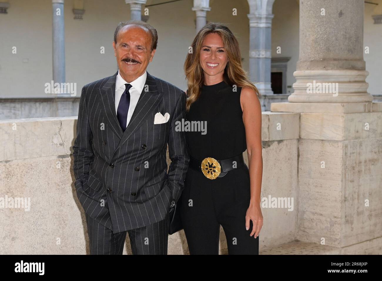 Rome, Italy. 07th June, 2023. Mauro Masi (L) and Ingrid Muccitelli (R ...