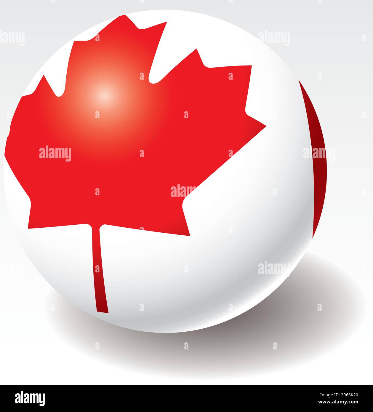 Canada flag texture on ball. Design element. Vector illustration Stock ...