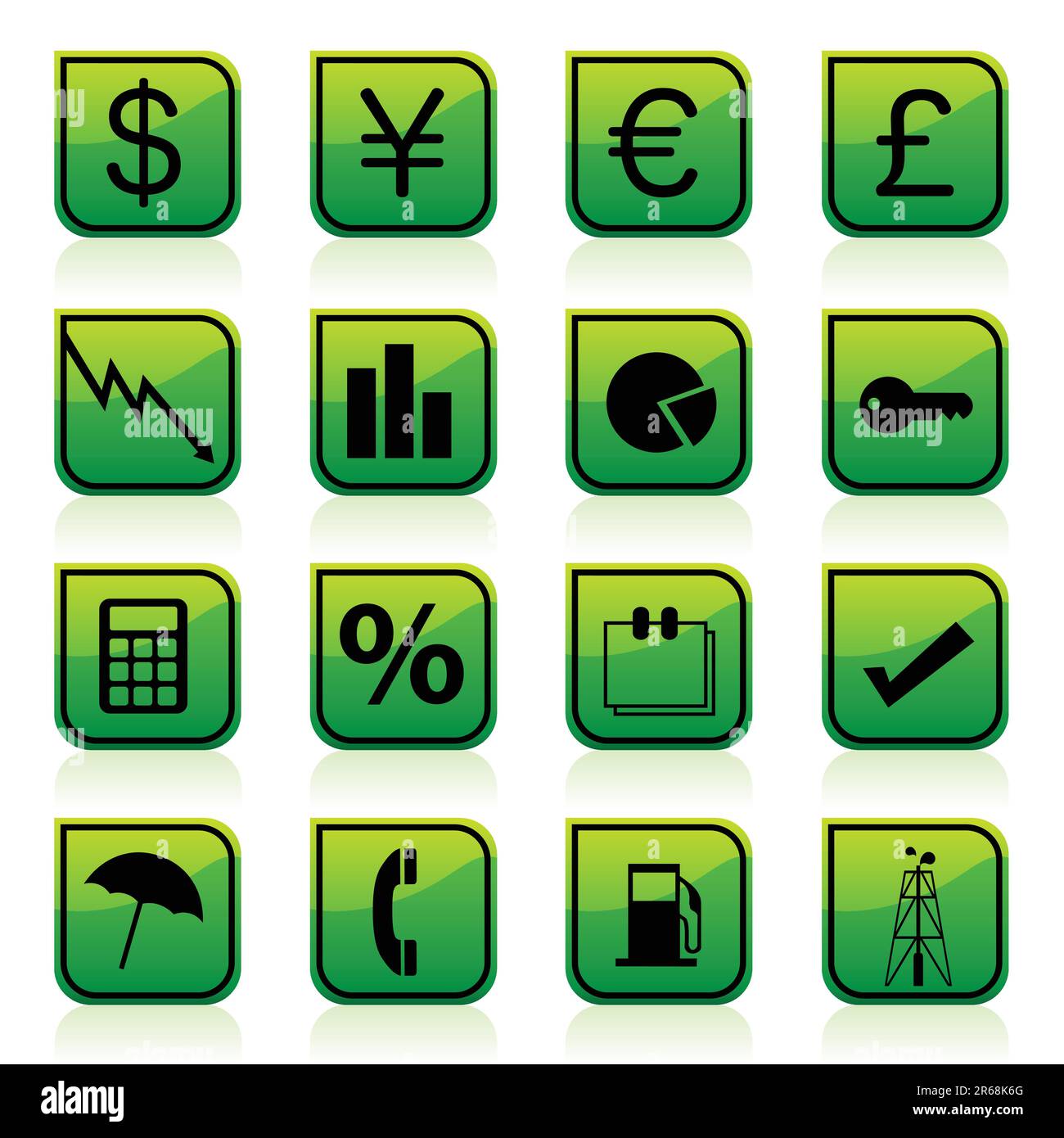 vector collection of finance icons Stock Vector Image & Art - Alamy