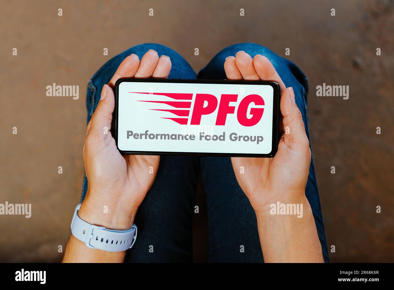 In this photo illustration, the Performance Food Group Company (PFG ...