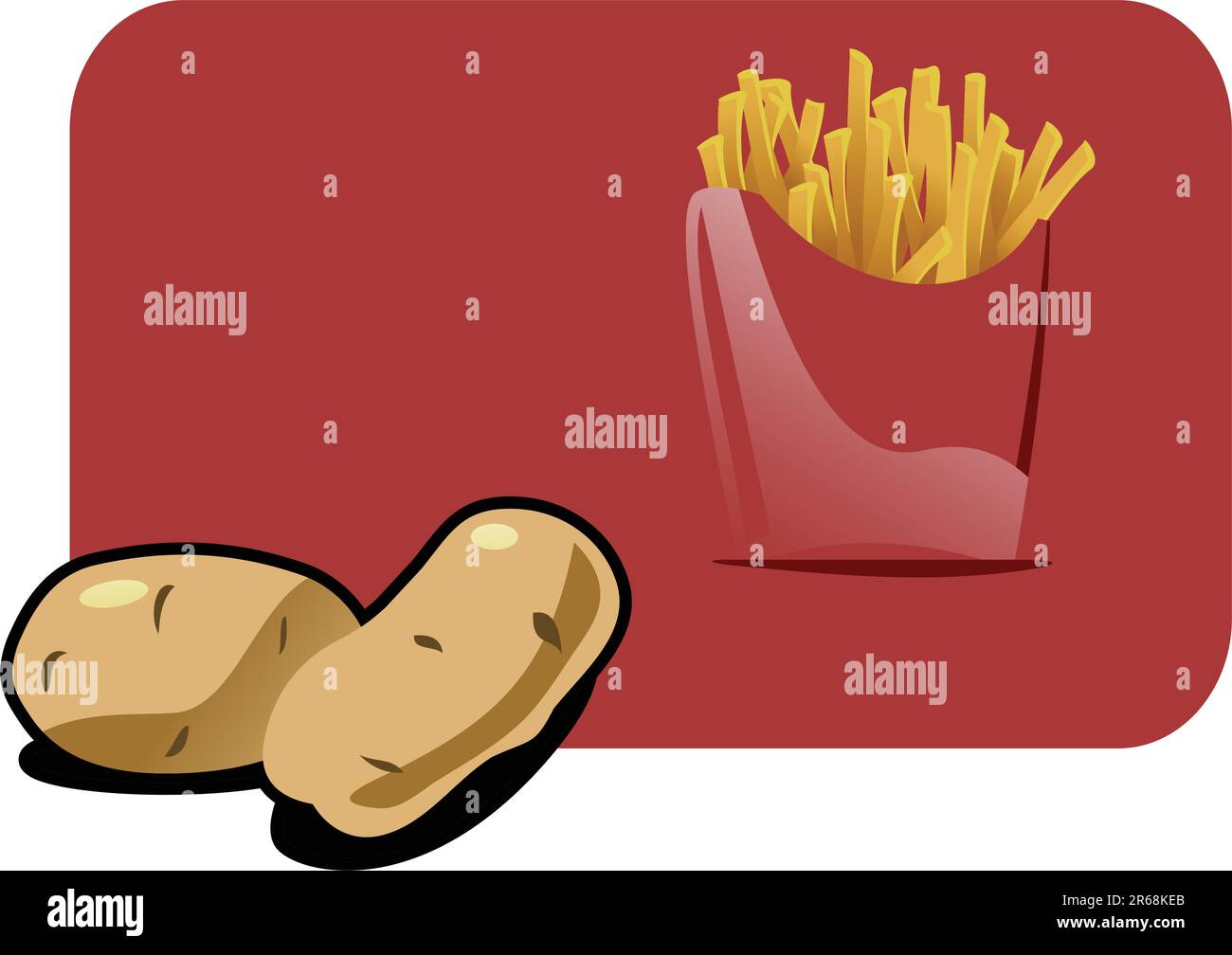 Vector color illustration of a potato Stock Vector Image & Art - Alamy