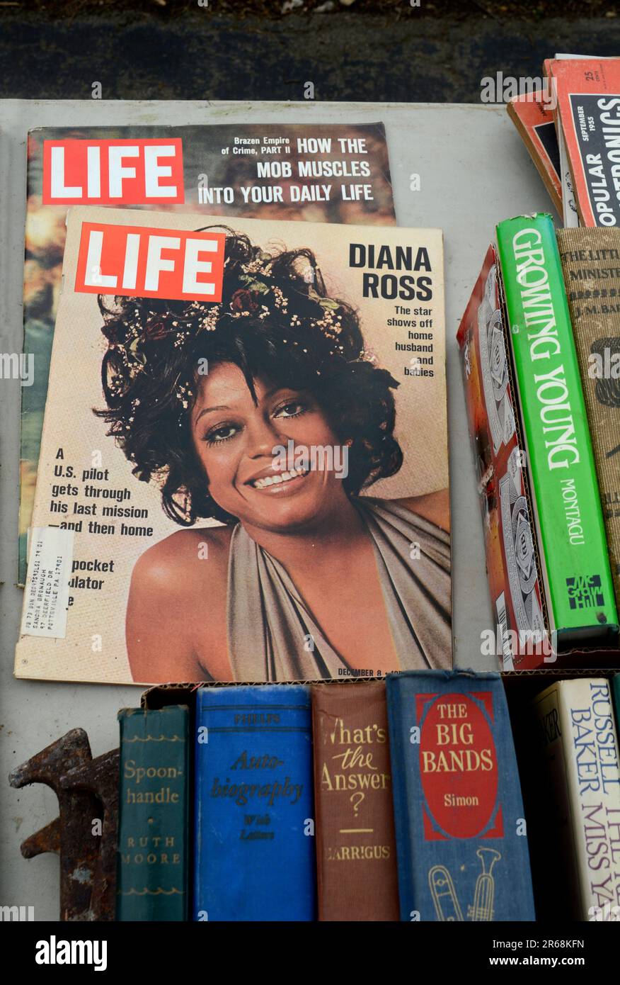 A copy of the December 8, 1972 edition of Life magazine with singer ...